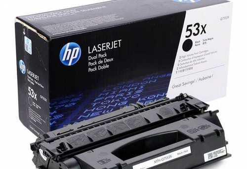 HP Q7553X тонер-картридж черный (дефект коробки)