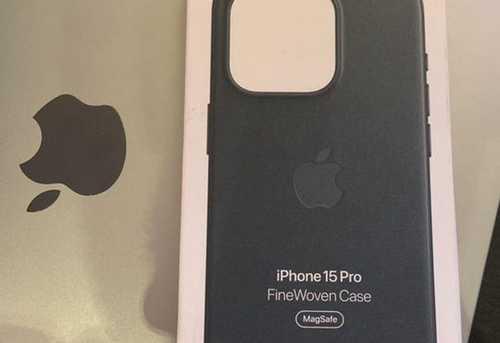 iPhone 15 Pro Finewoven Case Evergreen Оригинал