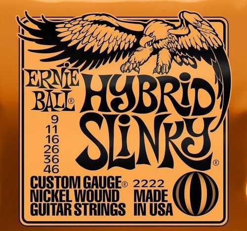 Ernie ball 2222 Nickel Wound Slinky Hybrid 9-46 - Струны для электрогитары