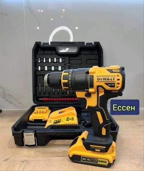 Шуруповерт dewalt 26v ударный+набор