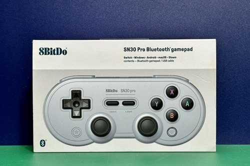 Геймпад 8BitDo SN30 Pro Gray Edition 80DM