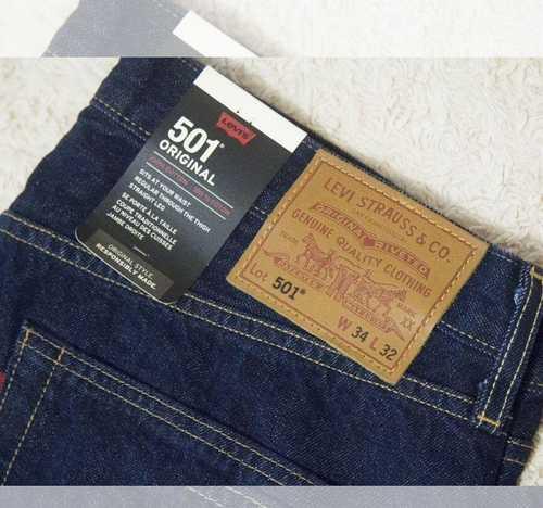 Джинсы Levis 501 W34 L32 Индиго