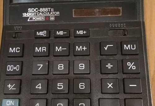 Калькулятор Citizen SDC 888TII, 12-разрядный