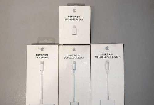 Переходники Apple Lightning Micro USB SD VGA