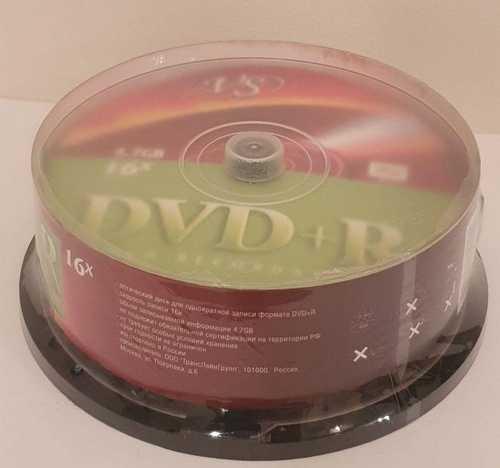 Диски VS Verbatim DVD R (25шт)