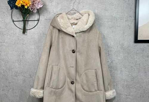 Шубка пальто на меху Zara 140