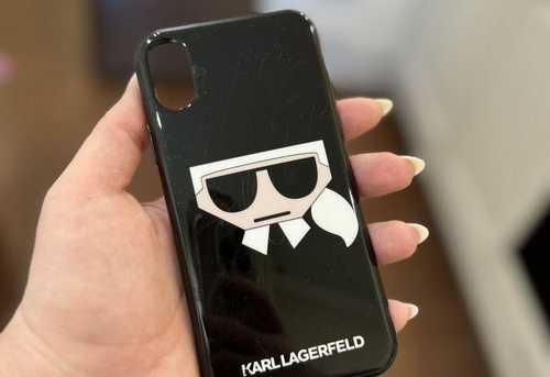 Чехол на iPhone XS Karl lagerfeld оригинал