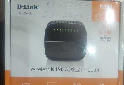 Adsl2+ модем с роутером DLink DSL-2640U