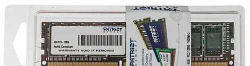 Память DDR3 4Gb 1600MHz Patriot psd34g16002