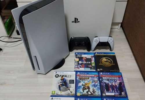 Ps5 + 700 игр + 2 джойстика