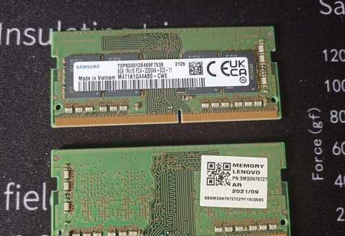 Озу sodimm Samsung DDR4 16гб(2х8) 3200мгц