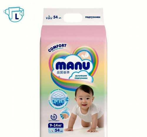 Подгузники manu comfort L