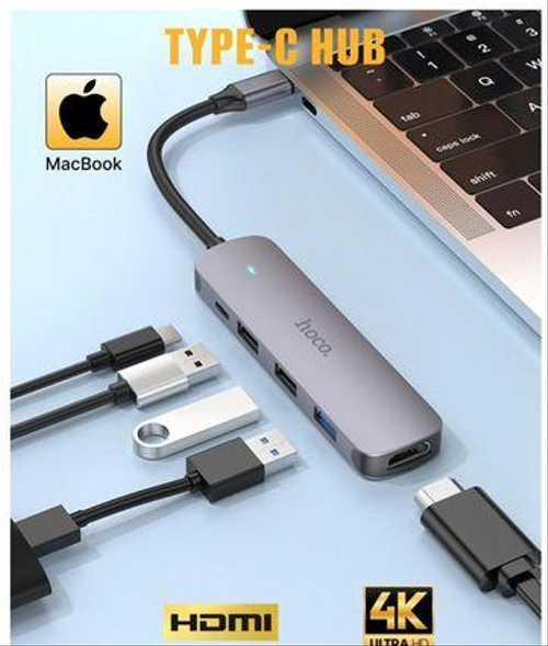 Hoco Переходник для MacBook Type-C на hdmi