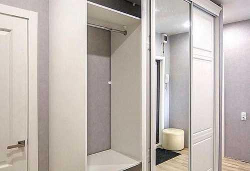 Шкаф-купе с зеркальными дверями