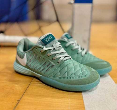 Футзалки Nike Lunar Gato2 Light Green детские