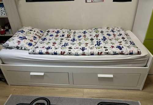 Расдвижная кровать IKEA бримнэс