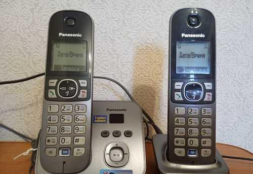 Радиотелефон Panasonic с автоответчиком, 2 трубки