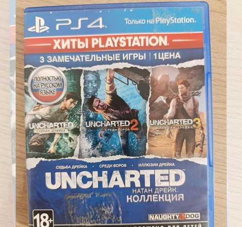 Uncharted (1,2,3) и sims 4 на ps 4