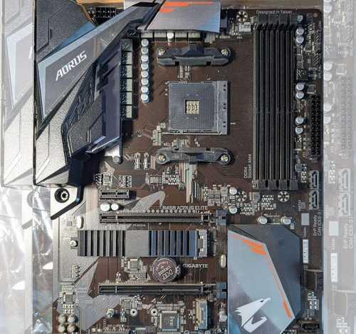 Материнская плата gigabyte b450 aorus elite v1