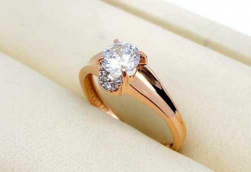 Золотое кольцо с камнямями 585пр. размер: 15