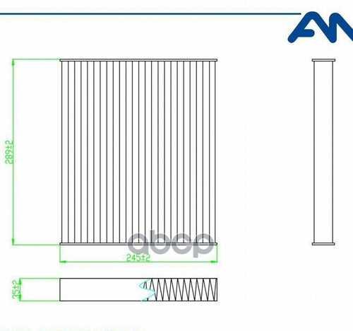 Фильтр салонный 8025530600/AMD.FC992 AMD amdfc992