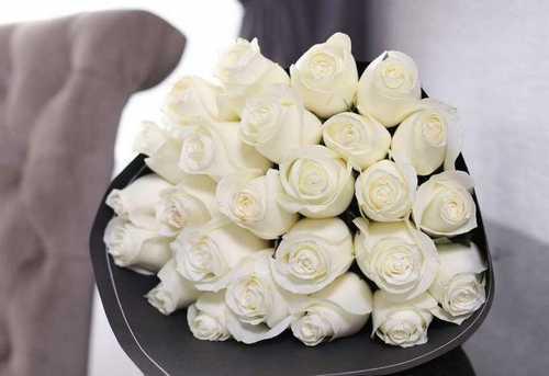 Букет из белых роз Эквадор
