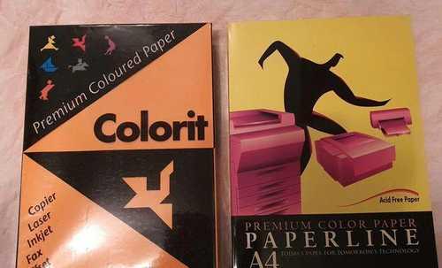 Бумага a4 цветная color