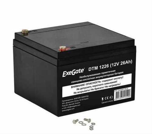 Аккумуляторная батарея ExeGate DTM 1226 (12V 26Ah