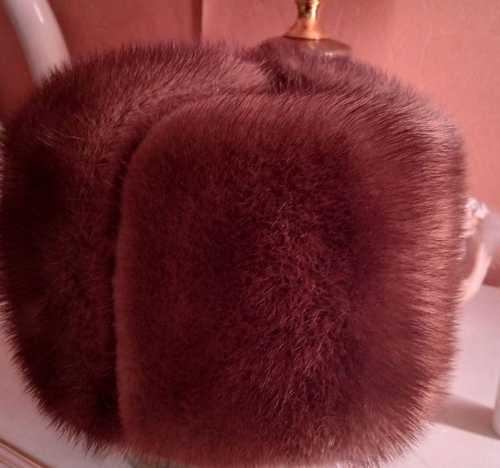 Норковая шапка мужская 58