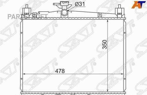 Радиатор охлаждения Тойота Витц 1/2SZ-FE 99-05