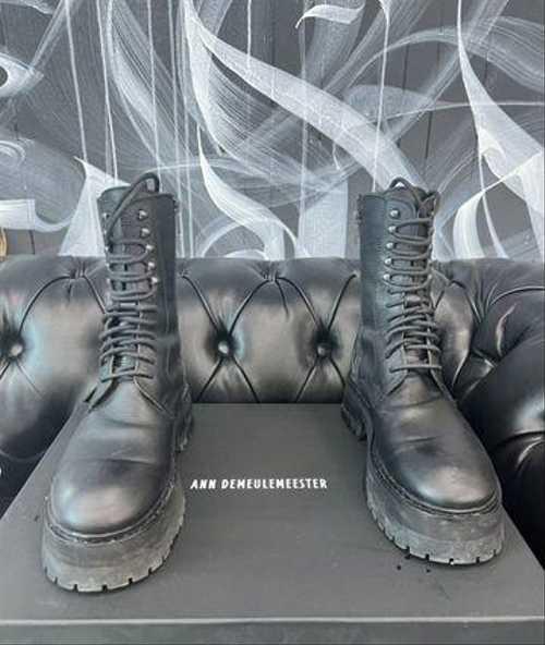 Кожаные ботинки Ann Demeulemeester оригинал