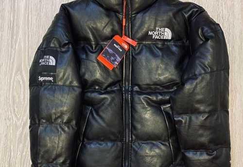 The North face x Supreme Leather Nuptse Jacket