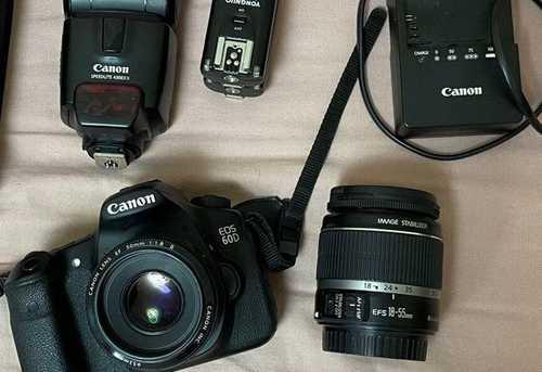 Зеркальный фотоаппарат canon OES 60D