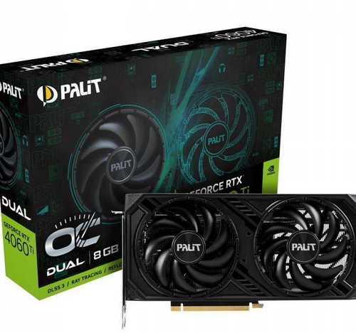 Видеокарта Palit GeForce RTX 4060 Ti Dual OC 8GB