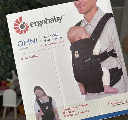 Эргорюкзак ergobaby omni breeze