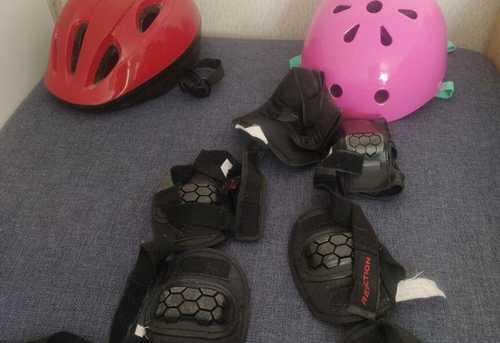 Шлемы и защита для роликов и велосипеда