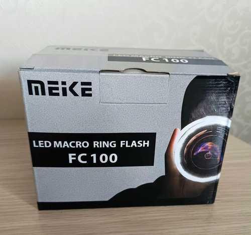 Кольцевая вспышка meike LED Macro Ring Flash FC100