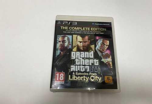 Диск PS3 GTA 4 и эпизоды Лицензия