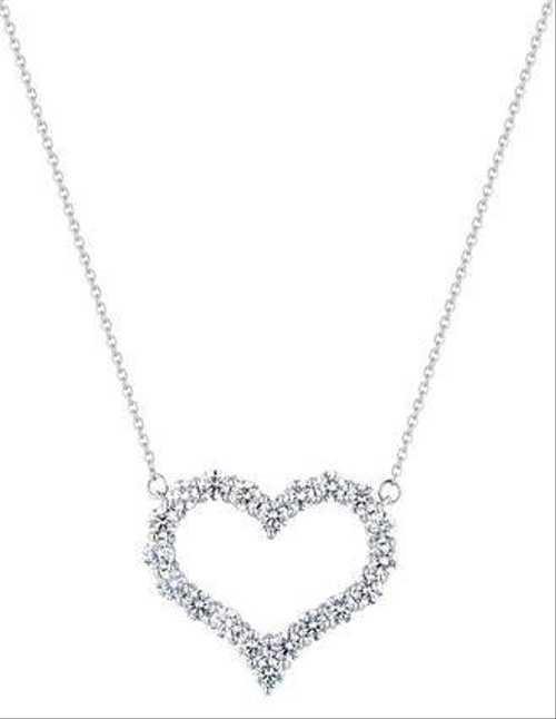 Подвеска Tiffany & Co Diamond Heart 1.96 ct Large