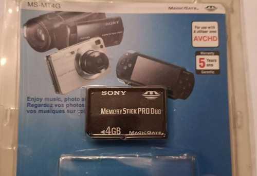 Карта памяти sony memory stick duo