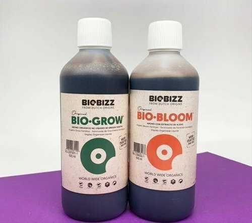 Удобрения BioBizz Bio Grow + Bio Bloom 500мл