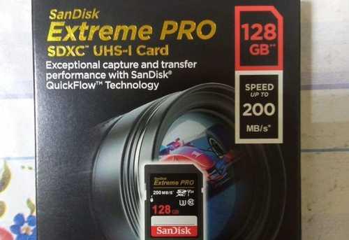 Карта памяти SanDisk Extreme Pro 128гб
