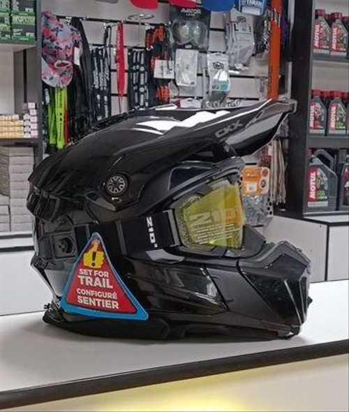 Шлем снегоходный CKX Titan Solid airflow с очками
