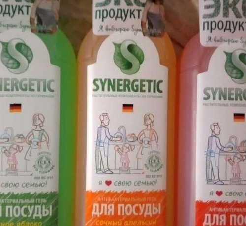 Гель для посуды Synergetic 1л