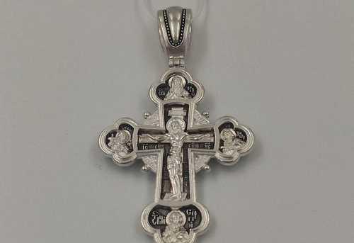 Авторский православный крест из серебра, 001