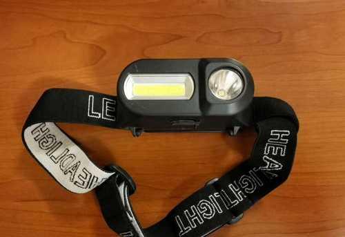 Налобный фонарь USB li-ion