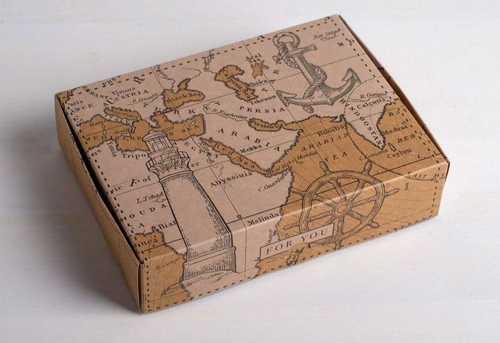 Коробка подарочная (крафтовая) - карта