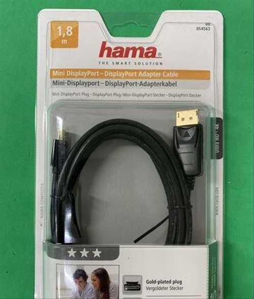 Hama DisplayPort - mini DisplayPort 1.8m, NEW