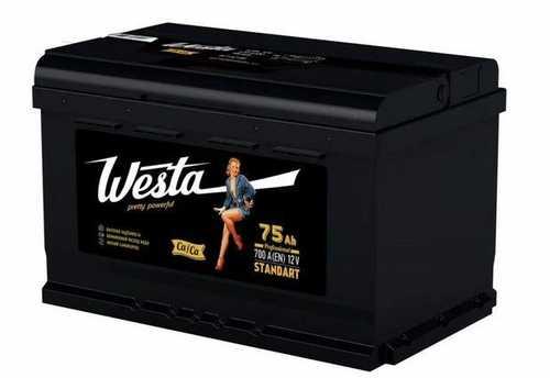 Аккумулятор westa black 6ст-75 о.п. 700А каз (278*