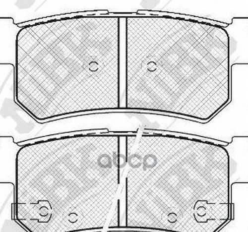 Колодки тормозные дисковые зад nibk 470